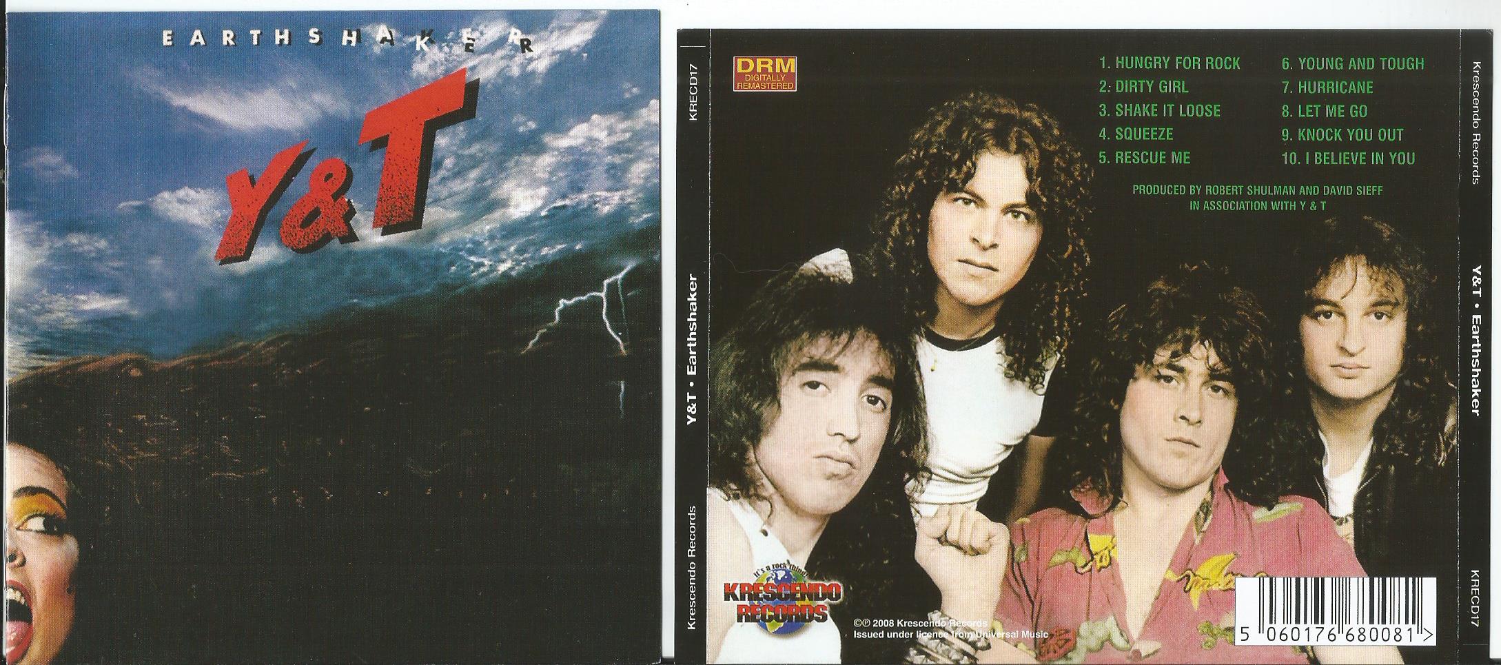 Y & T Earthshaker (Vinyl Records, LP, CD) on CDandLP