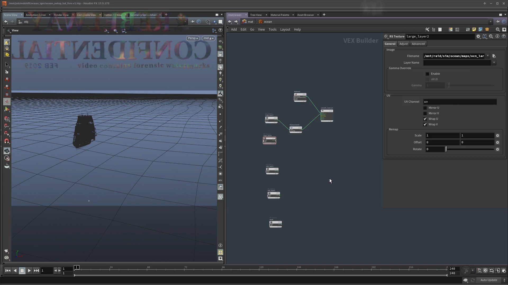 [Rebelway] Houdini - Ocean rendering using Redshift [2020, RUS ...